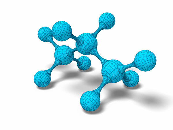 3D propane molecule c3h8 modeled model - TurboSquid 1540487