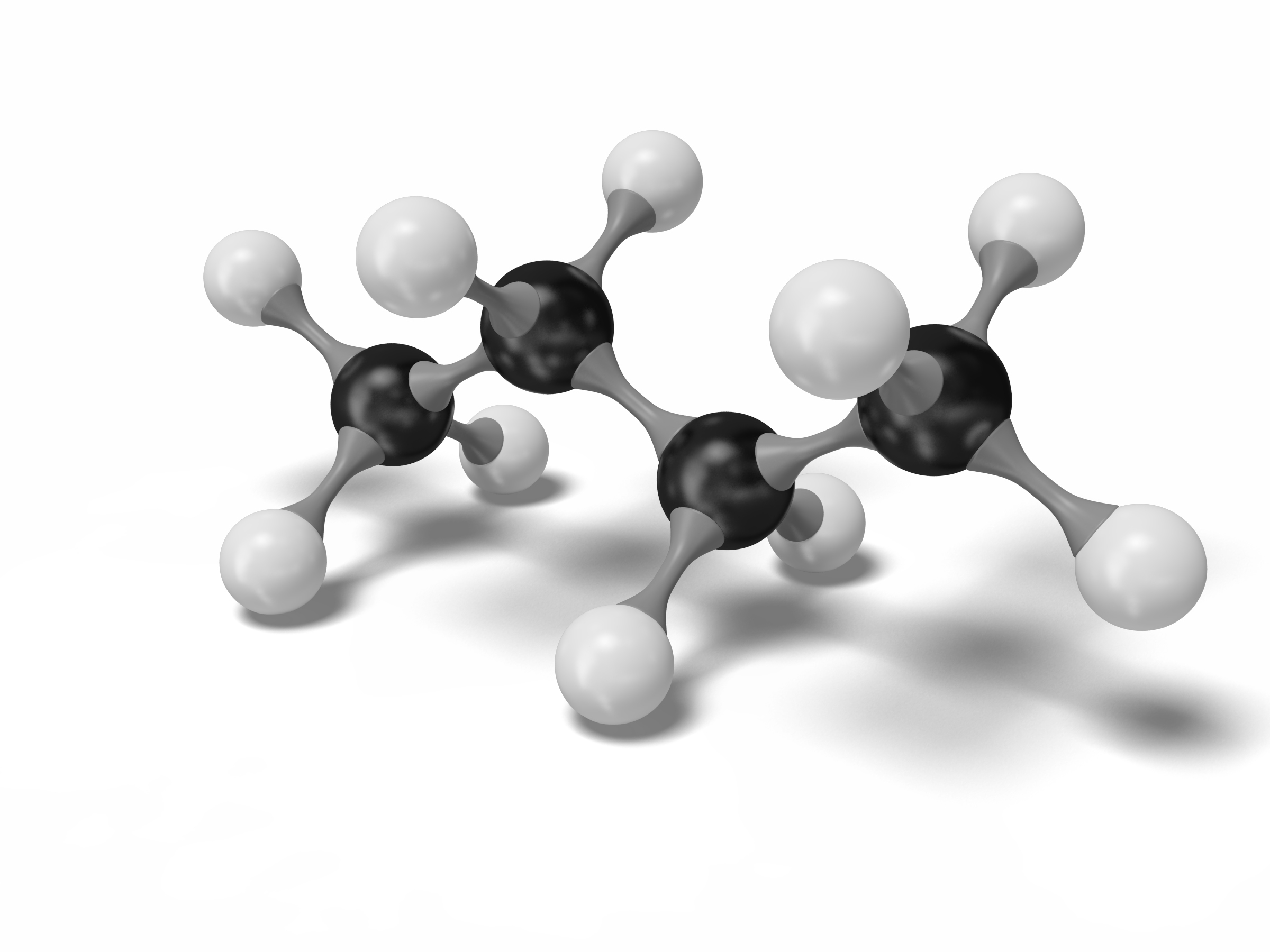 3D butane c4h10 modeled model - TurboSquid 1540515