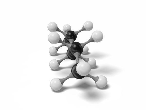 3D модель Пентан Молекулярный C5H12 - TurboSquid 1540524