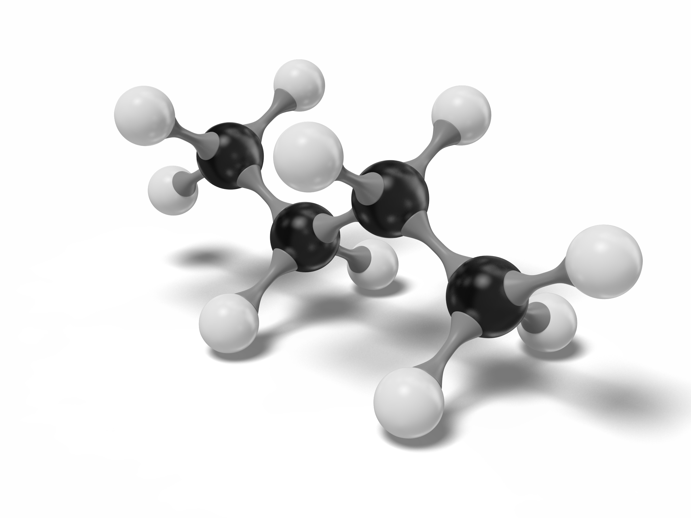 3D butane c4h10 modeled model - TurboSquid 1540515