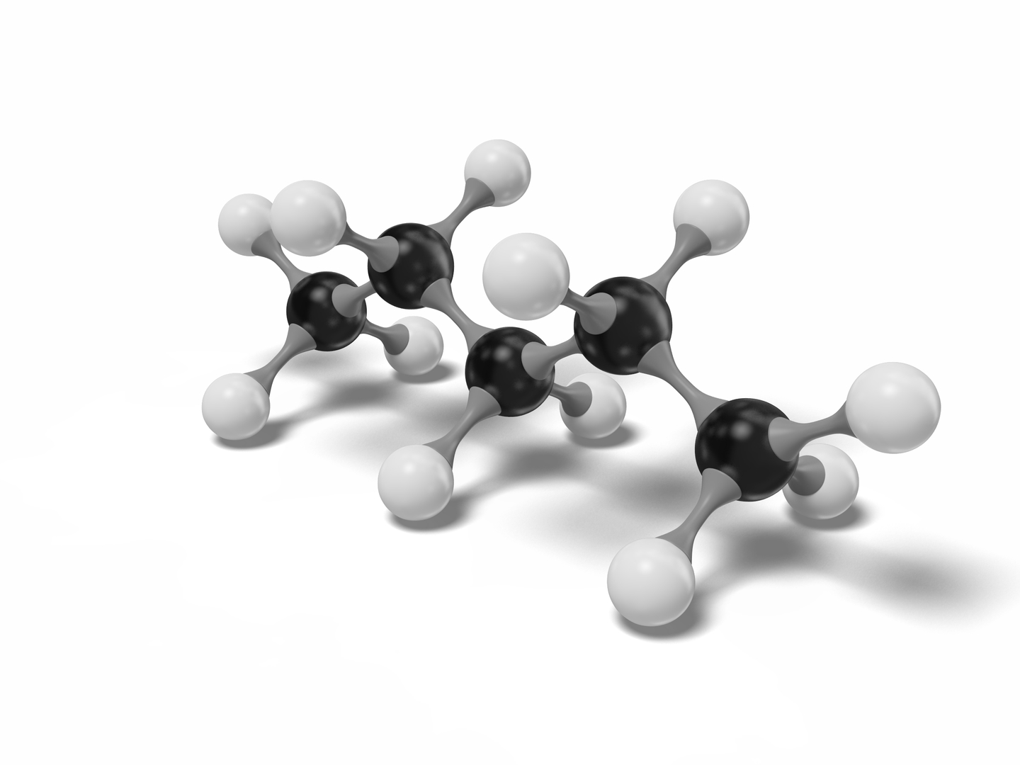 Pentane molecule c5h12 modeled model - TurboSquid 1540524