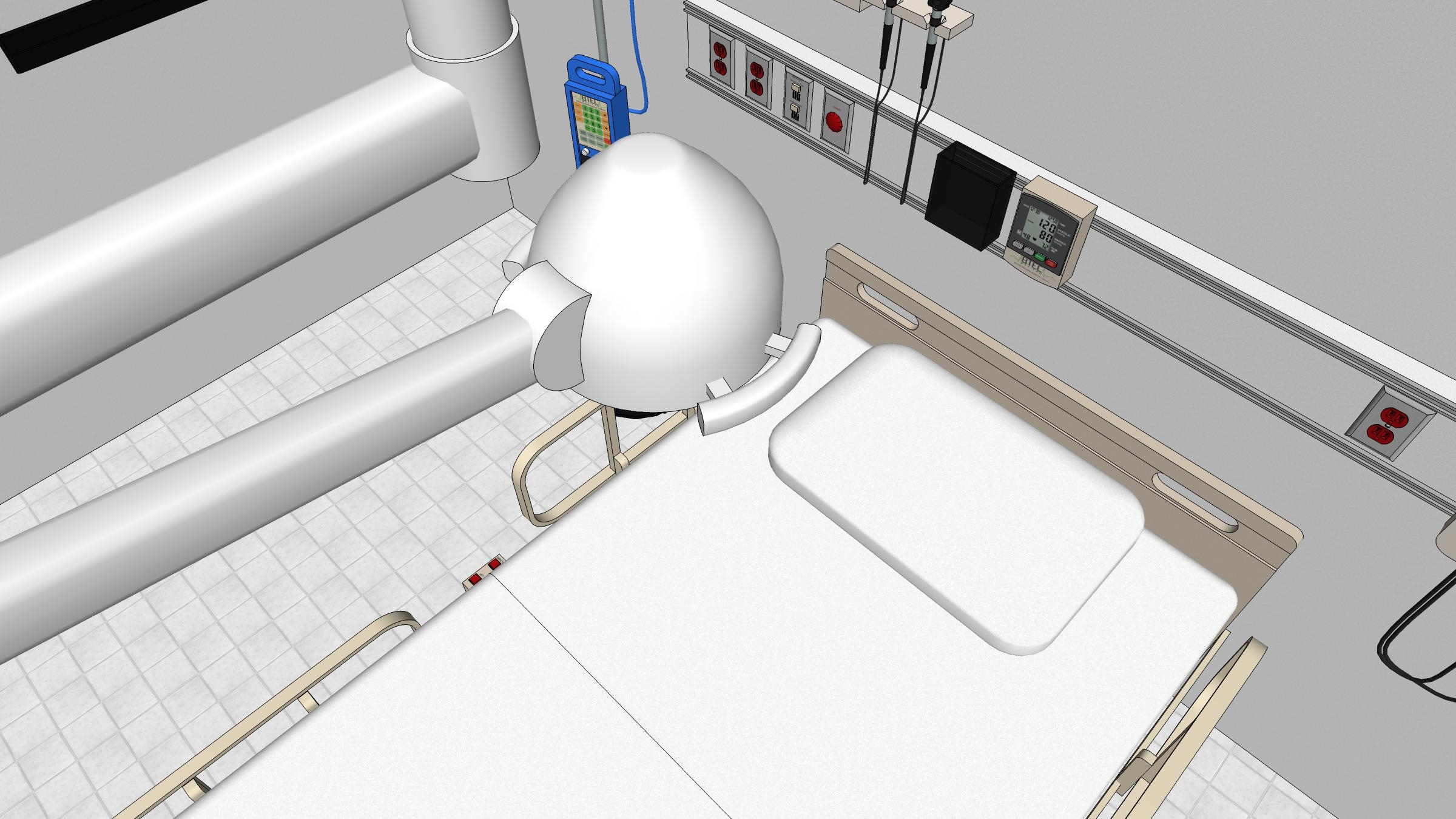 modelo 3d Hospital Room Medical Equipment: Sketchup Format - TurboSquid ...