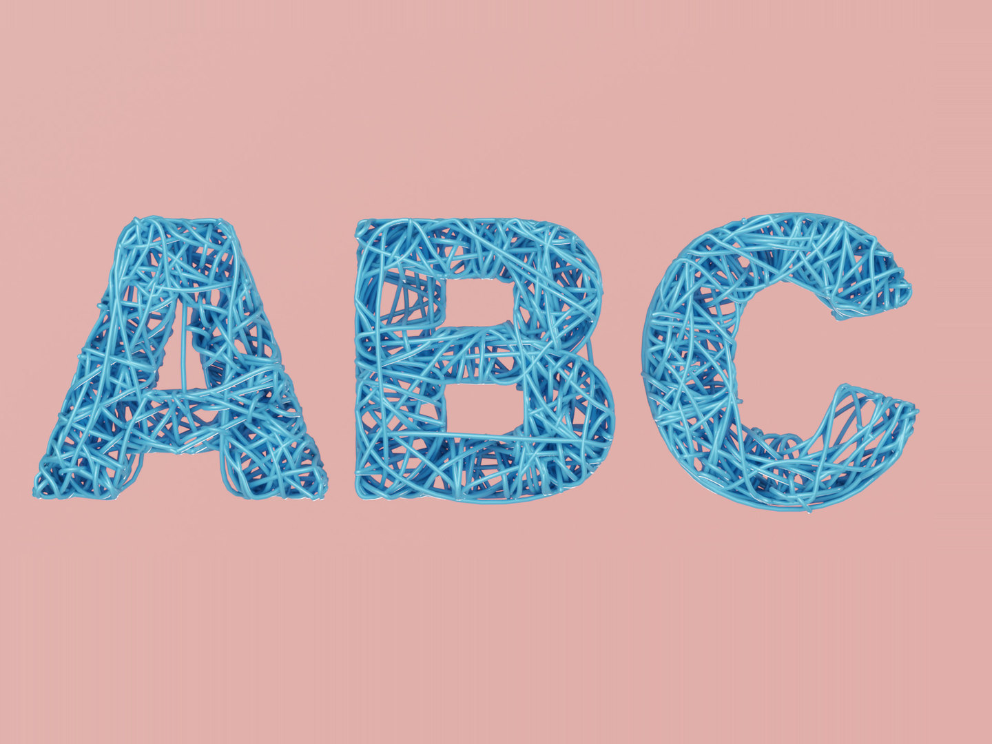 Unique alphabet letters model - TurboSquid 1540553