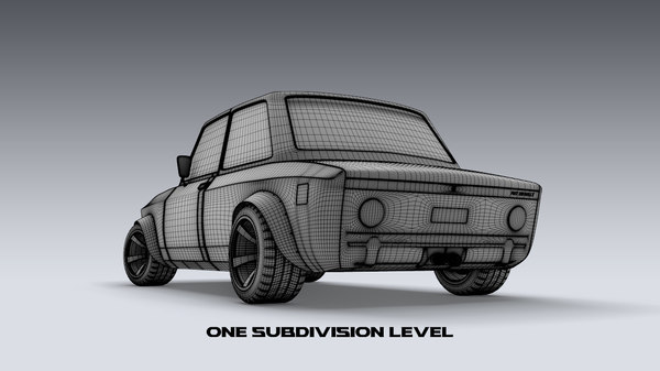 3D modified 1973 fiat 128 model - TurboSquid 1540555