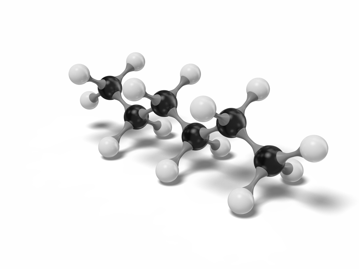 Hexane molecule c6h14 modeled 3D model - TurboSquid 1540614