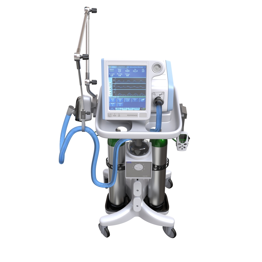 Hospital ventilator 3D model - TurboSquid 1540632