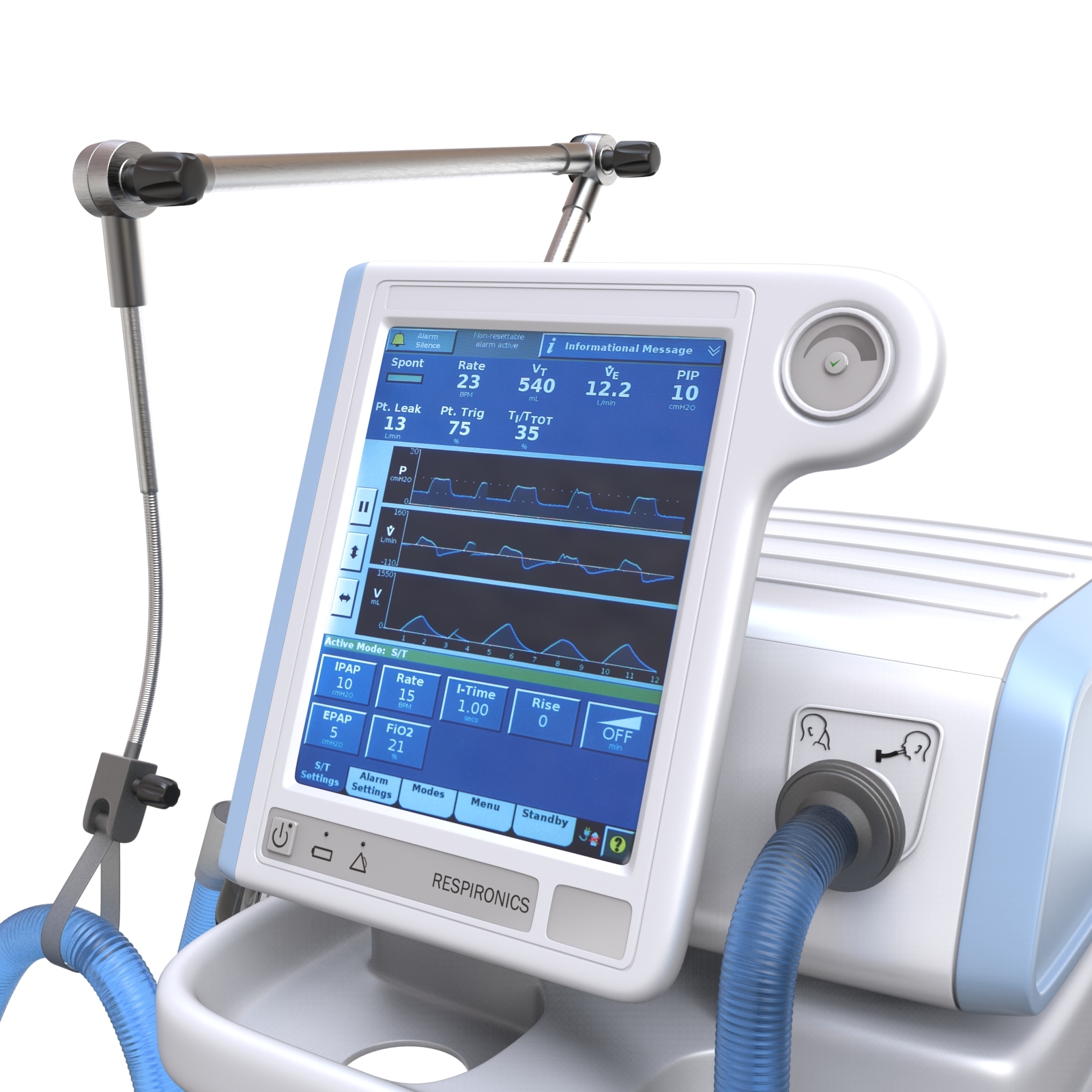 Hospital ventilator 3D model - TurboSquid 1540632