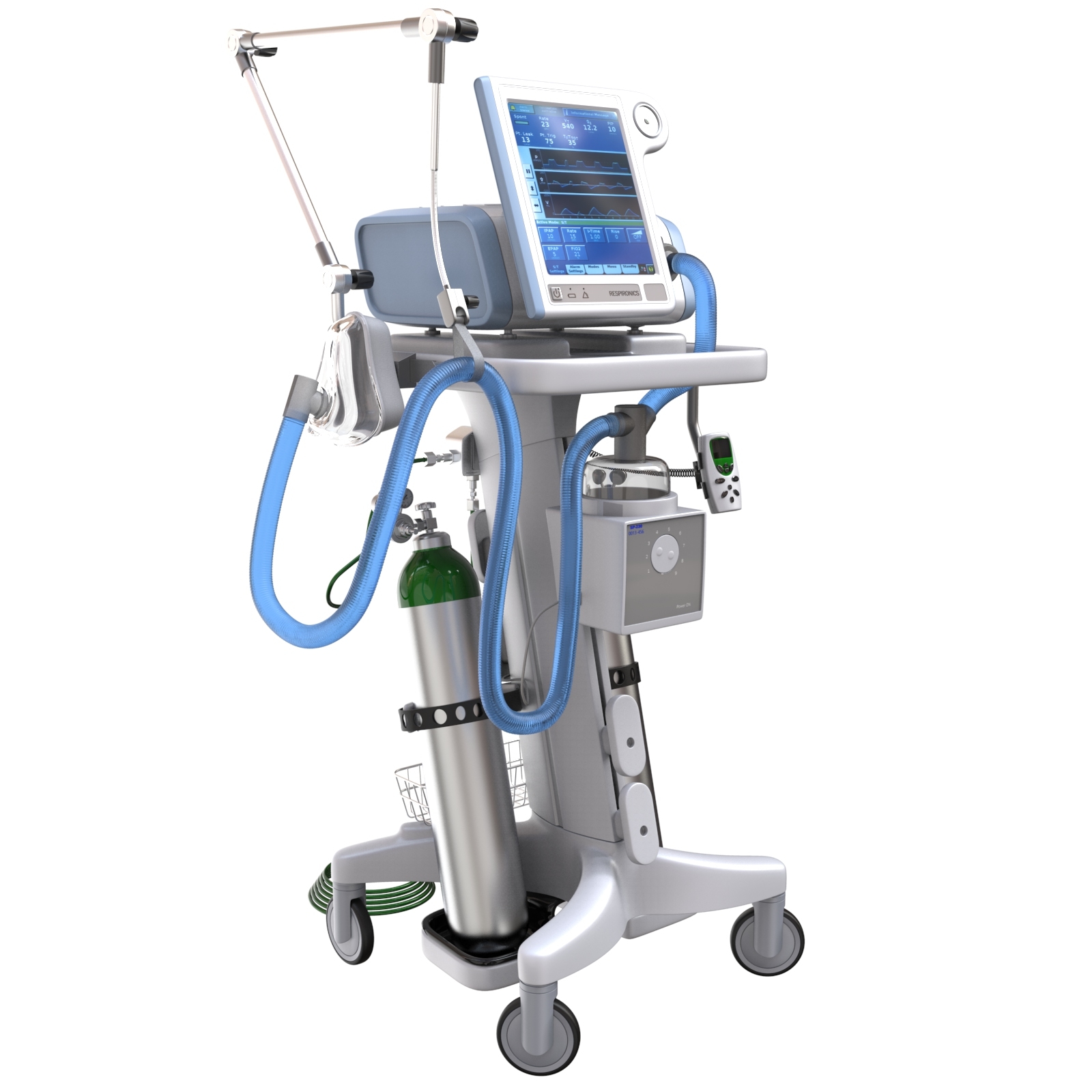 Hospital ventilator 3D model - TurboSquid 1540632