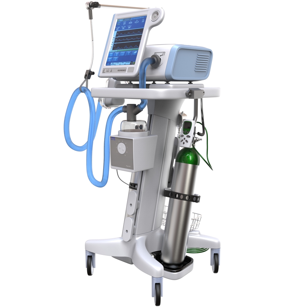 Hospital ventilator 3D model - TurboSquid 1540632