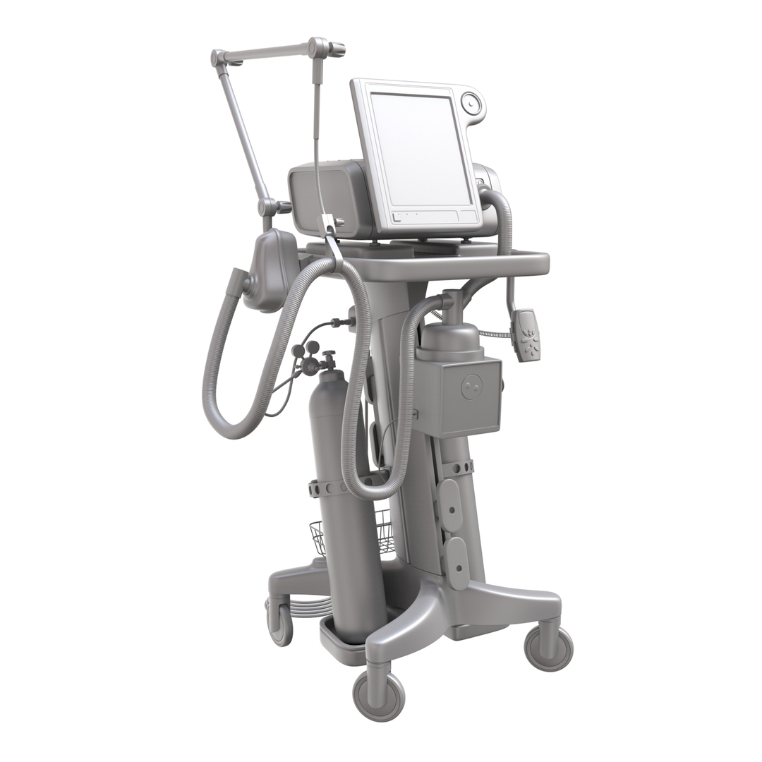 Hospital ventilator 3D model - TurboSquid 1540632