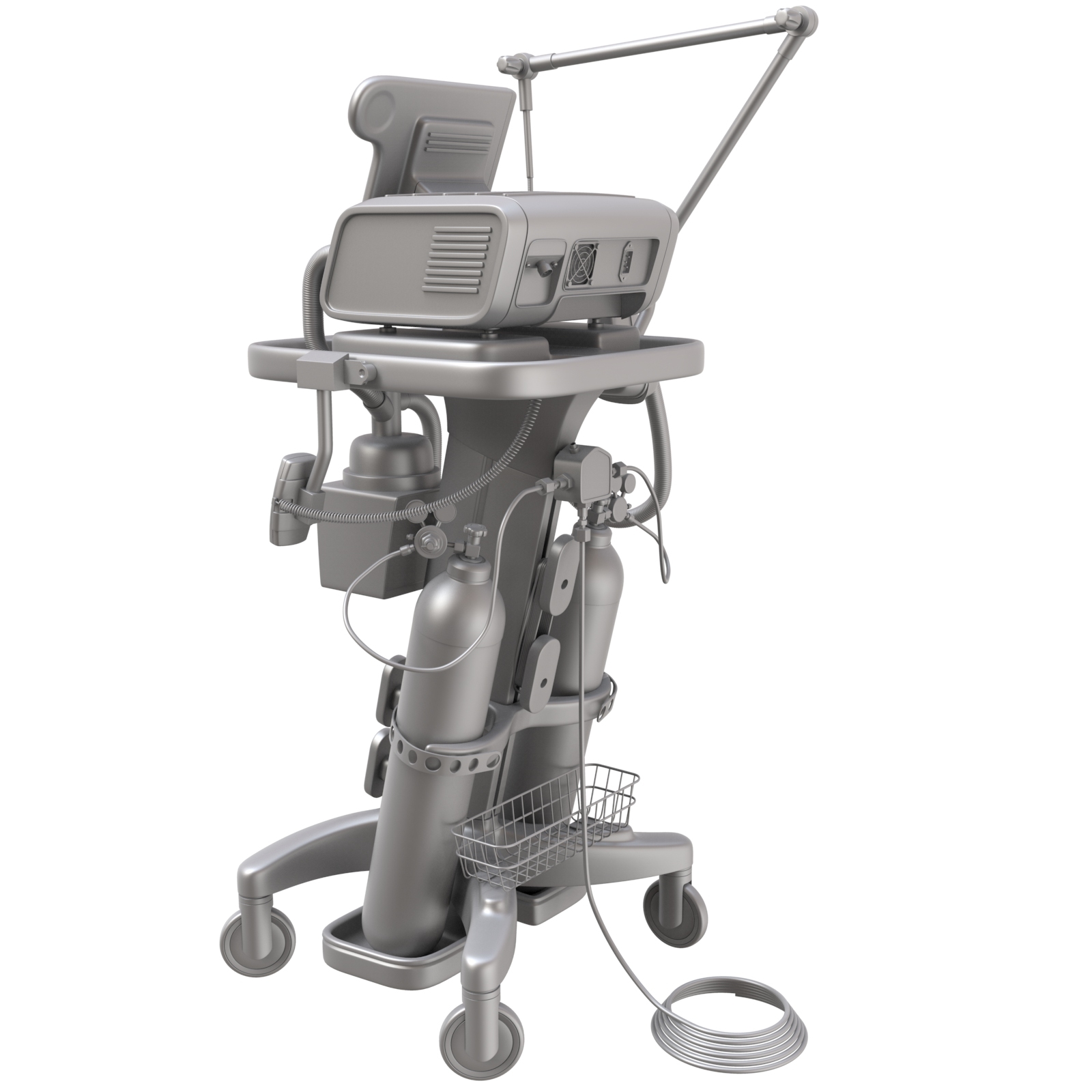 Hospital ventilator 3D model - TurboSquid 1540632