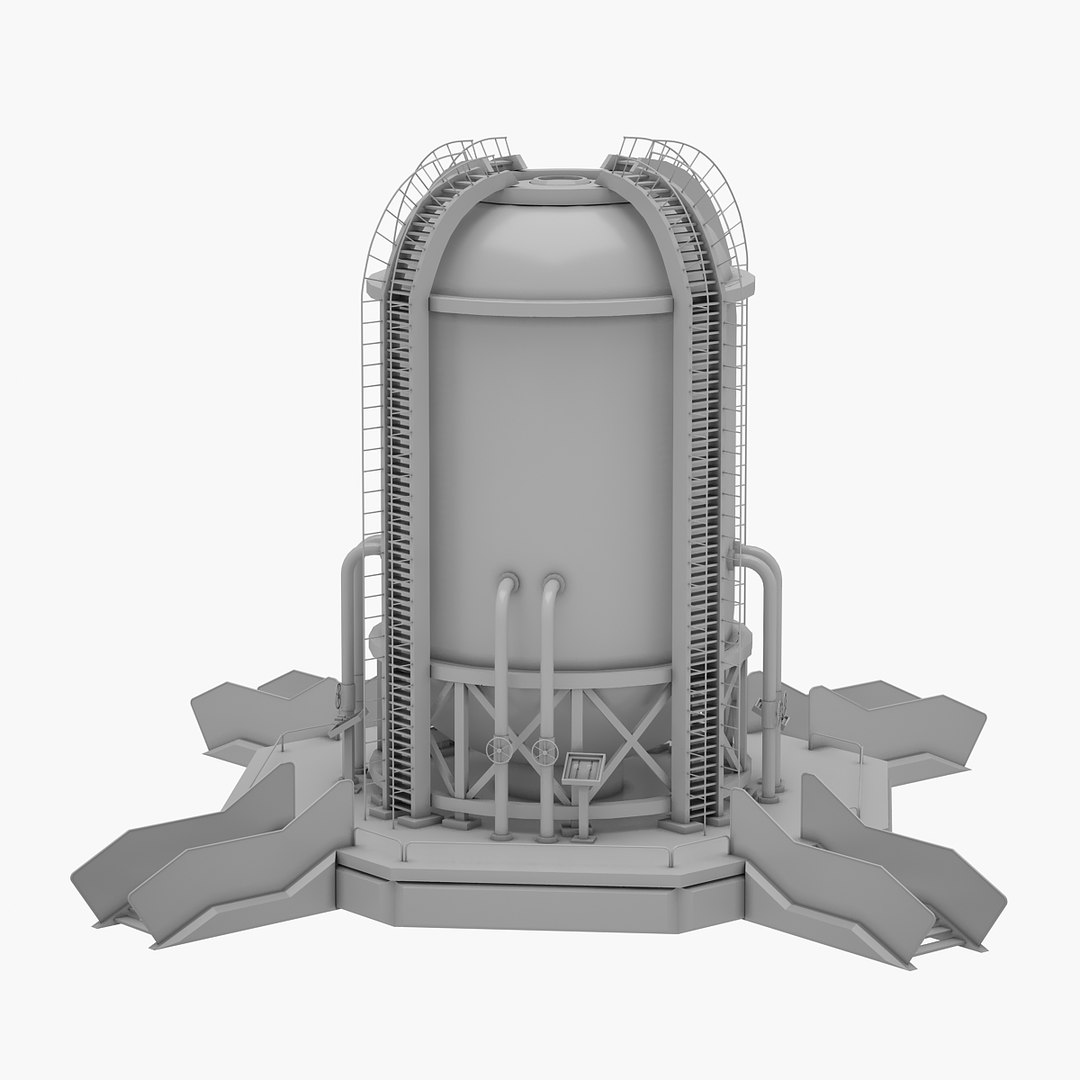 Sci-fi oxygene tank 3D model - TurboSquid 1540806