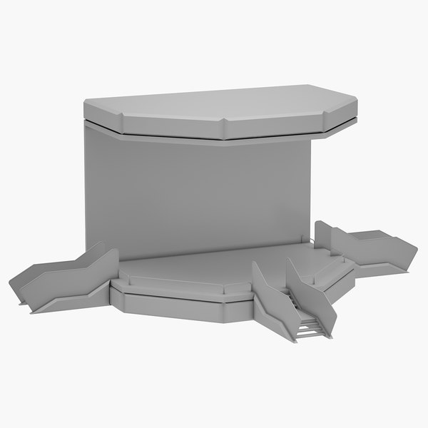 Lowpoly 科幻楼梯 033D模型 - TurboSquid 1540837