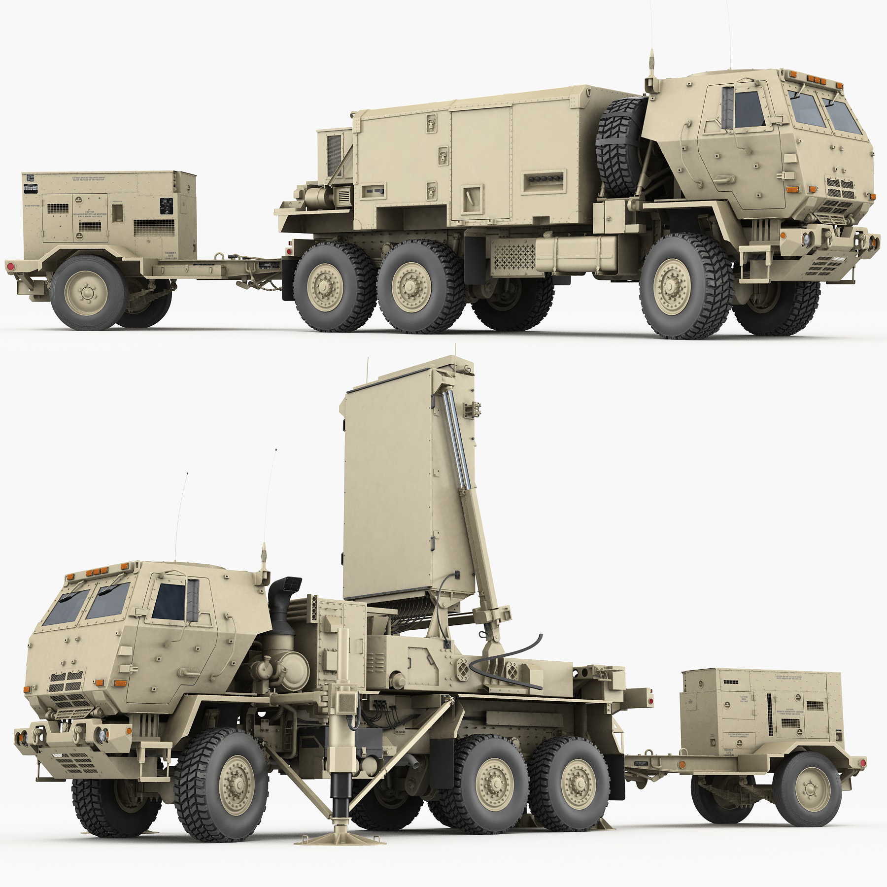 AN/TPQ-53 反火雷达系统装甲3D模型 - TurboSquid 1540945