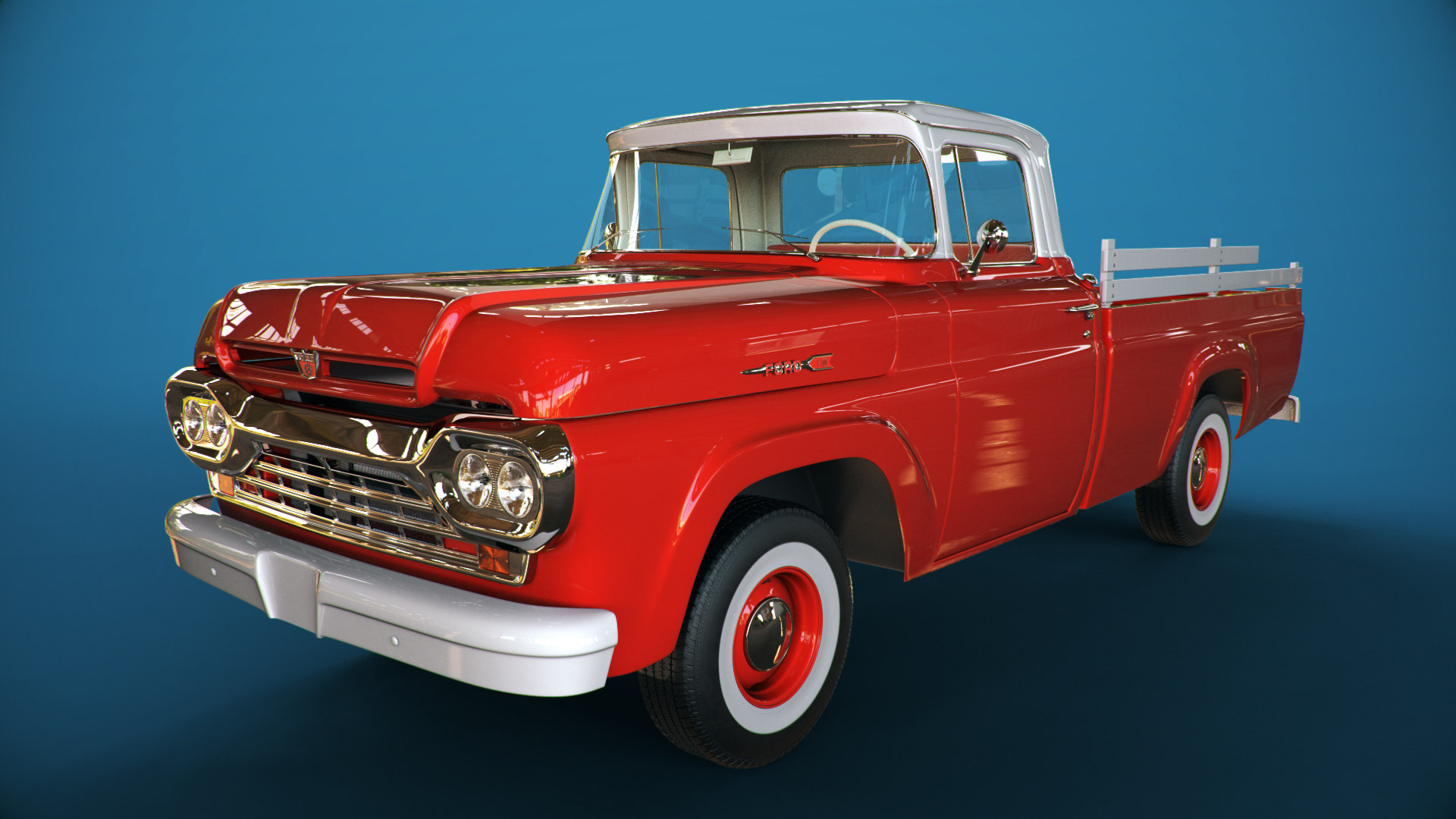 3D f100 1960 model - TurboSquid 1540965