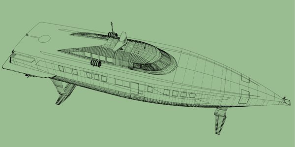 3D passenger hydrofoil boat model - TurboSquid 1534243