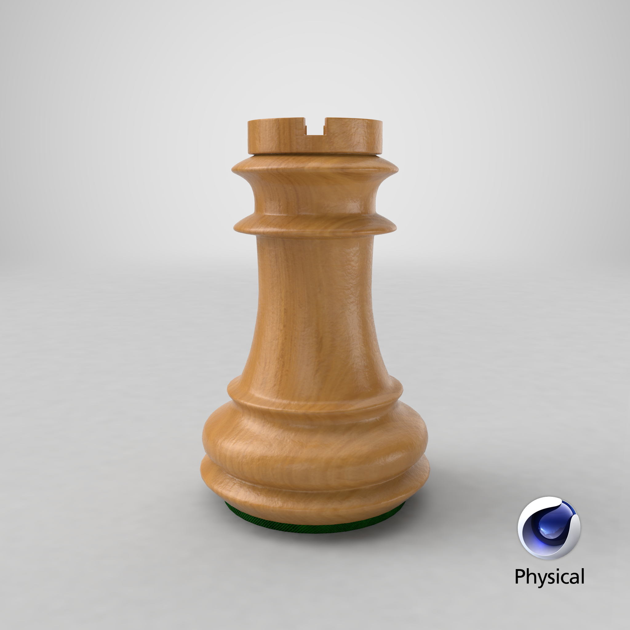 3D wooden chess rook - TurboSquid 1344676