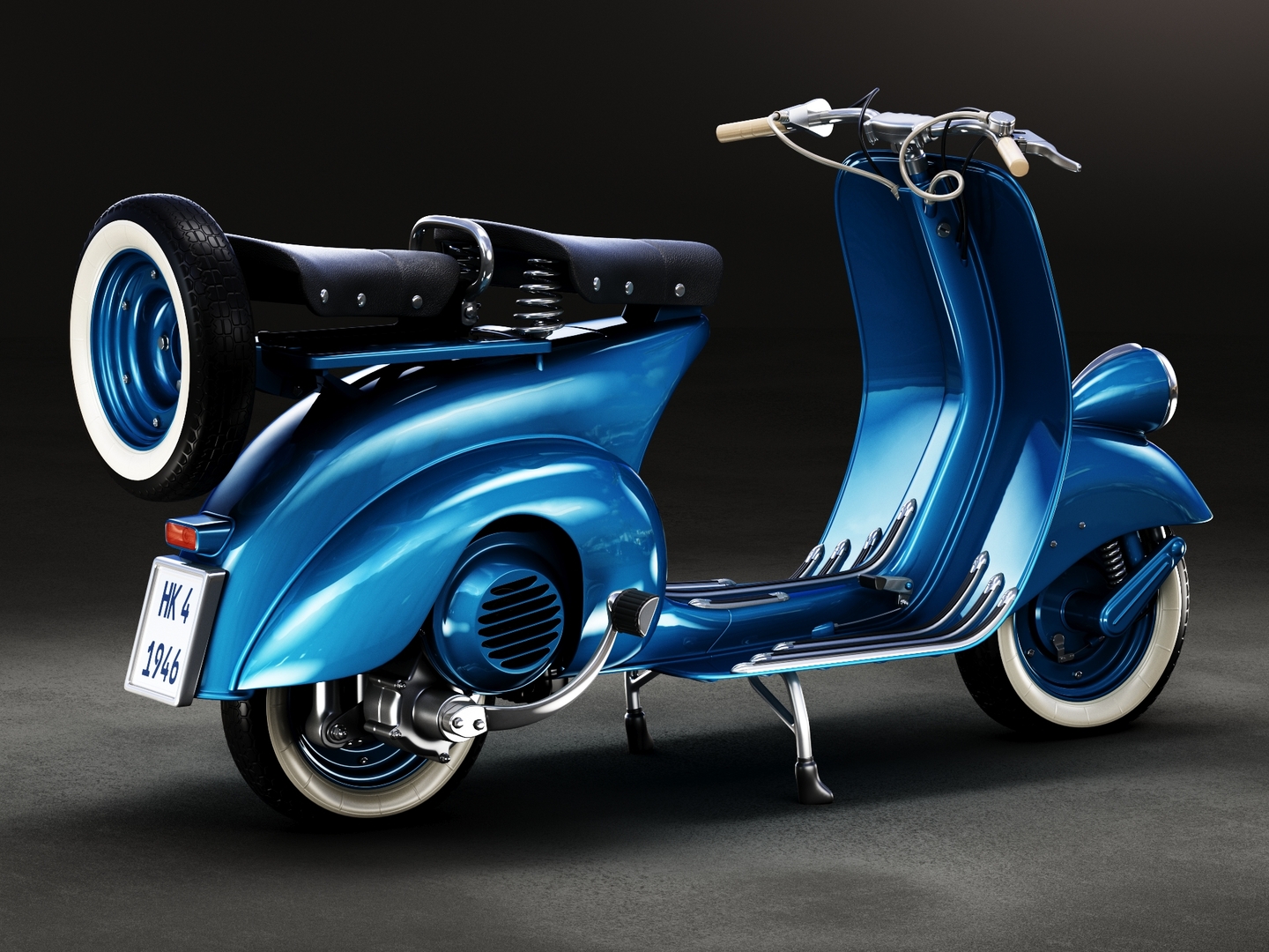 modèle 3D de 1946 Vespa Faro Basso - TurboSquid 1541077