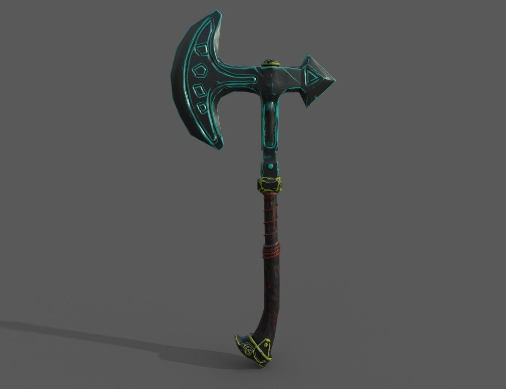 Stylized axe model - TurboSquid 1541244