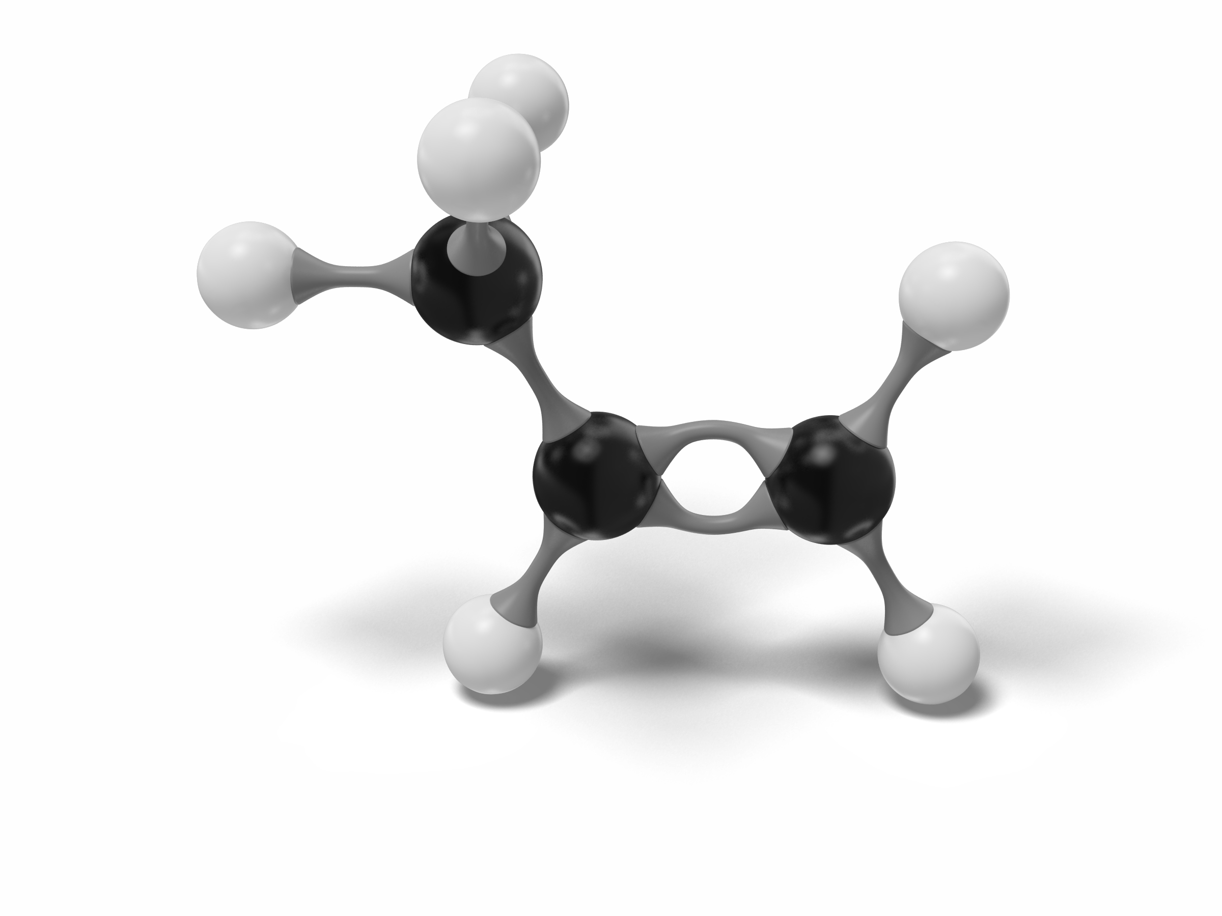 modelo 3d Propeno molecular CH2 = CH-CH3 - TurboSquid 1541331