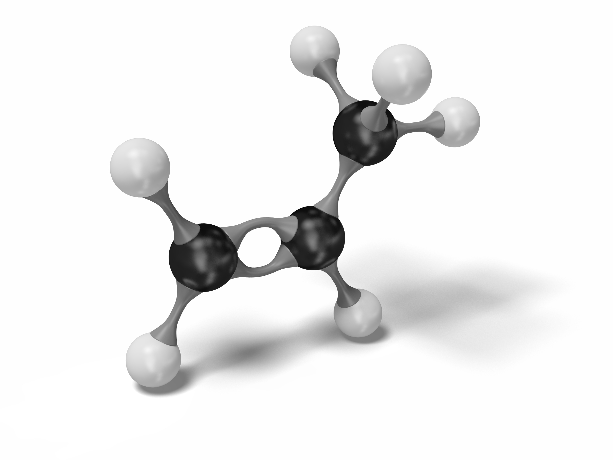 modelo 3d Propeno molecular CH2 = CH-CH3 - TurboSquid 1541331