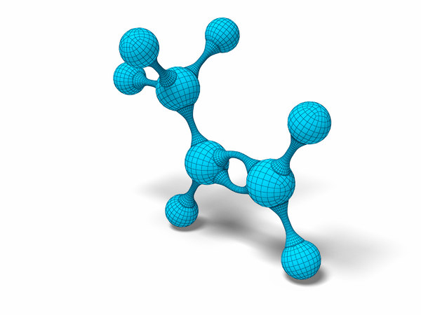 3D model propene ch2=ch-ch3 modeled - TurboSquid 1541331