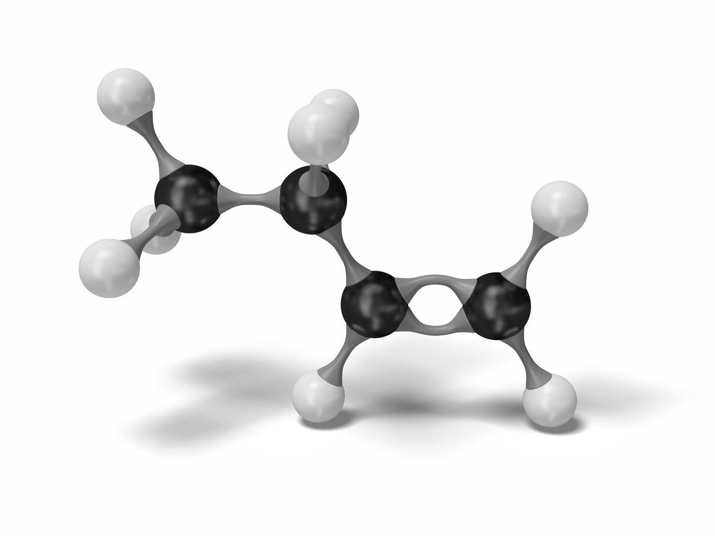 Butene molecule c4h8 modeled 3D - TurboSquid 1541335