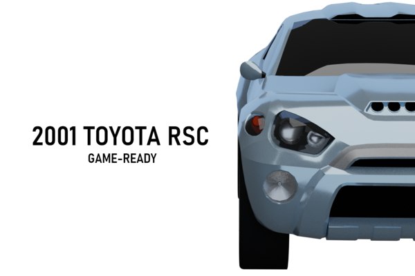 3D toyota rsc concept - TurboSquid 1541390