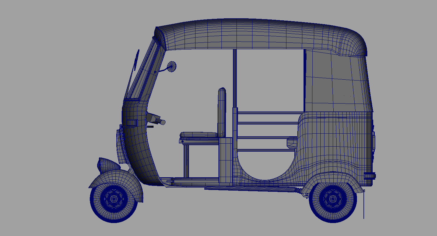 Auto rickshaw 3D model - TurboSquid 1541404