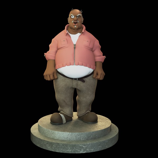 Blender Fat Man Models | TurboSquid