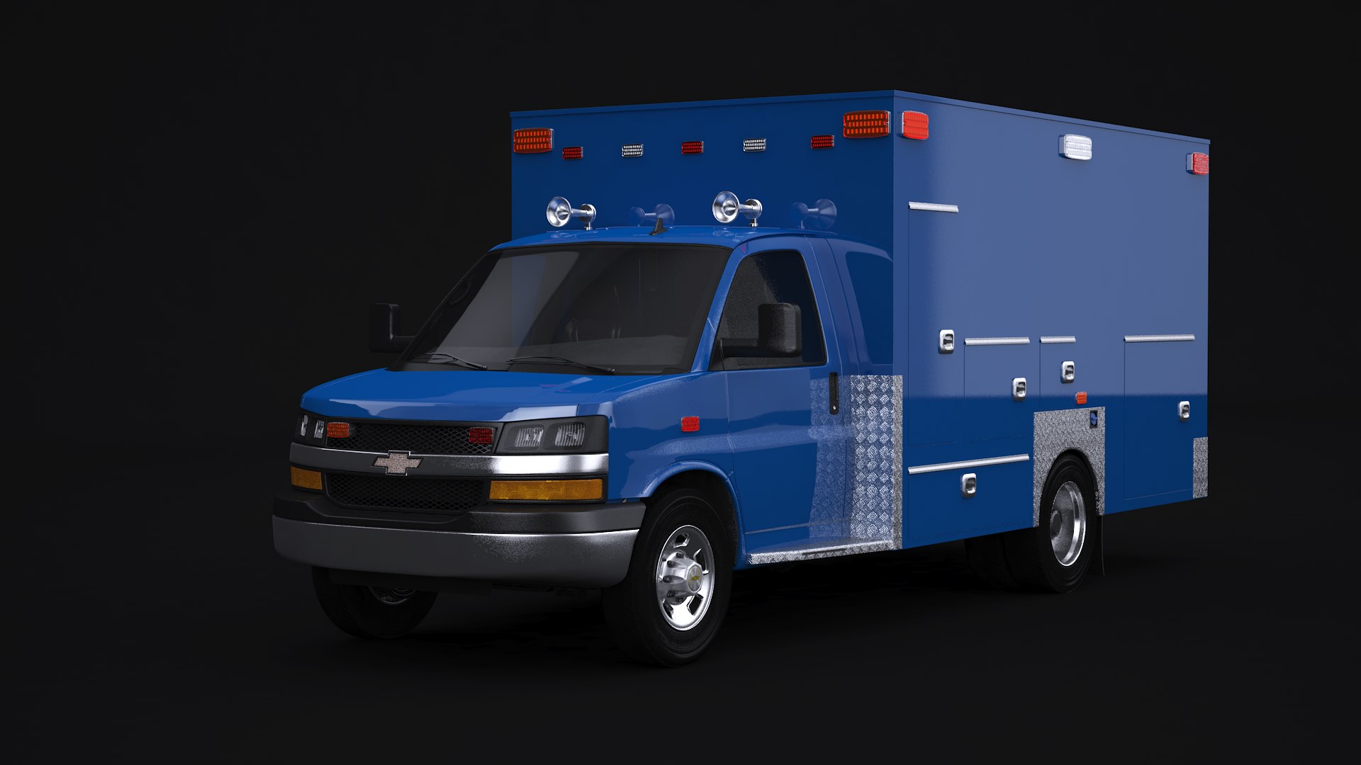 3D model 2020 chevrolet express ems ambulance - TurboSquid 1541488