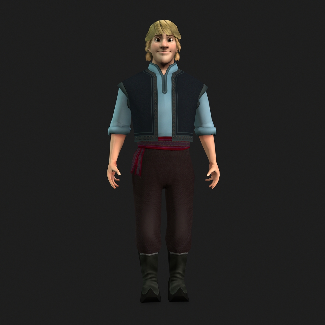 modelo 3d Kristoff Summer - Frozen - TurboSquid 1541535