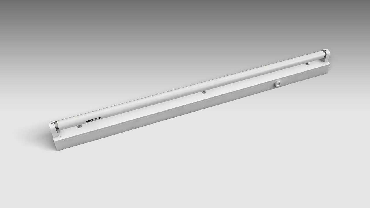 Single fluorescent fixture 3D - TurboSquid 1541523
