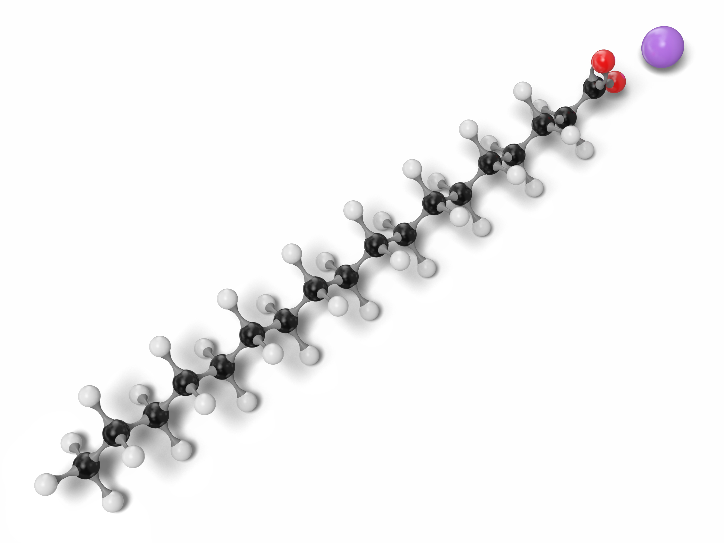Sodium stearate nac18h35o2 modeled 3D model - TurboSquid 1541884