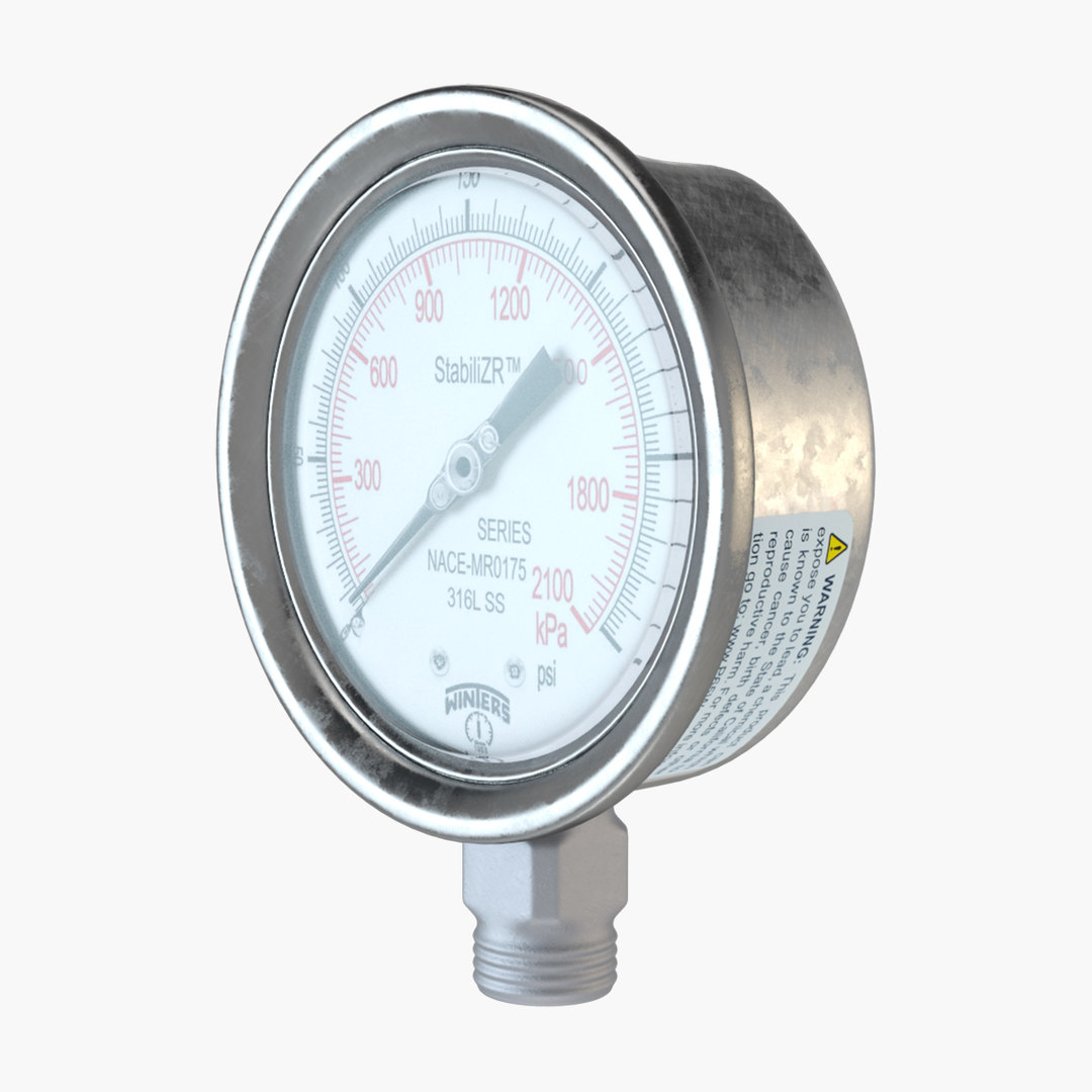 3D pressure gauge model - TurboSquid 1541769