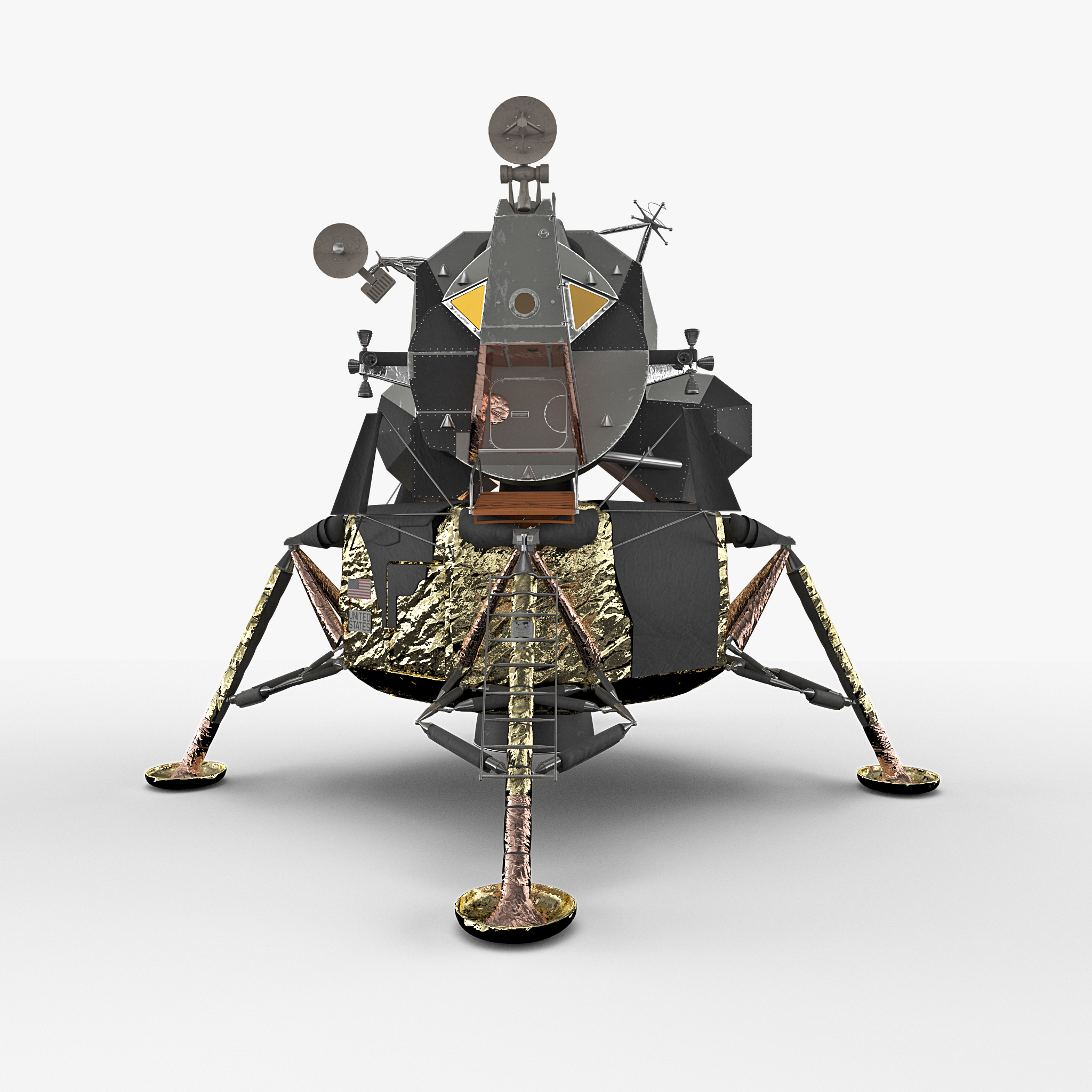 3D lunar module model - TurboSquid 1541829