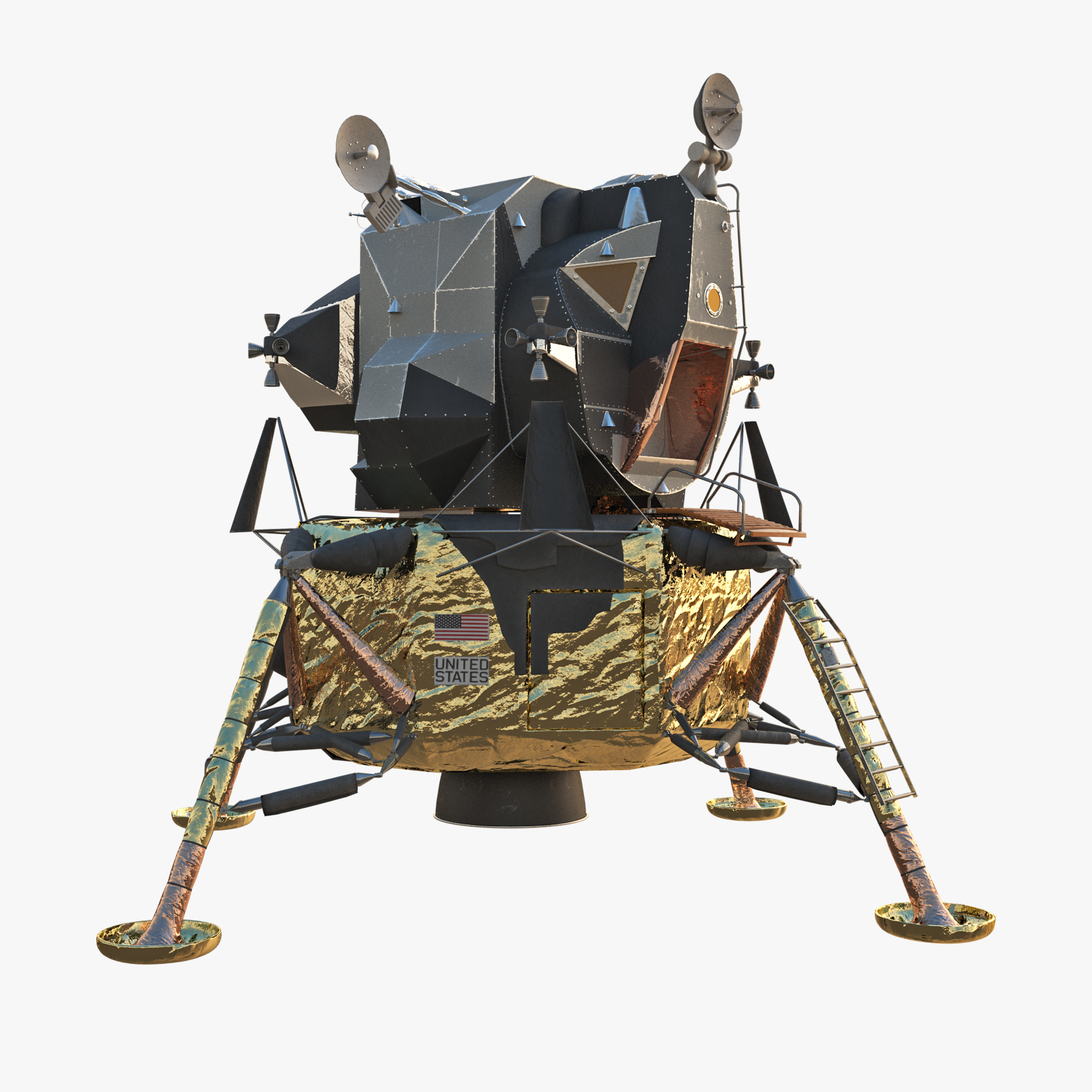 3D lunar module model - TurboSquid 1541829