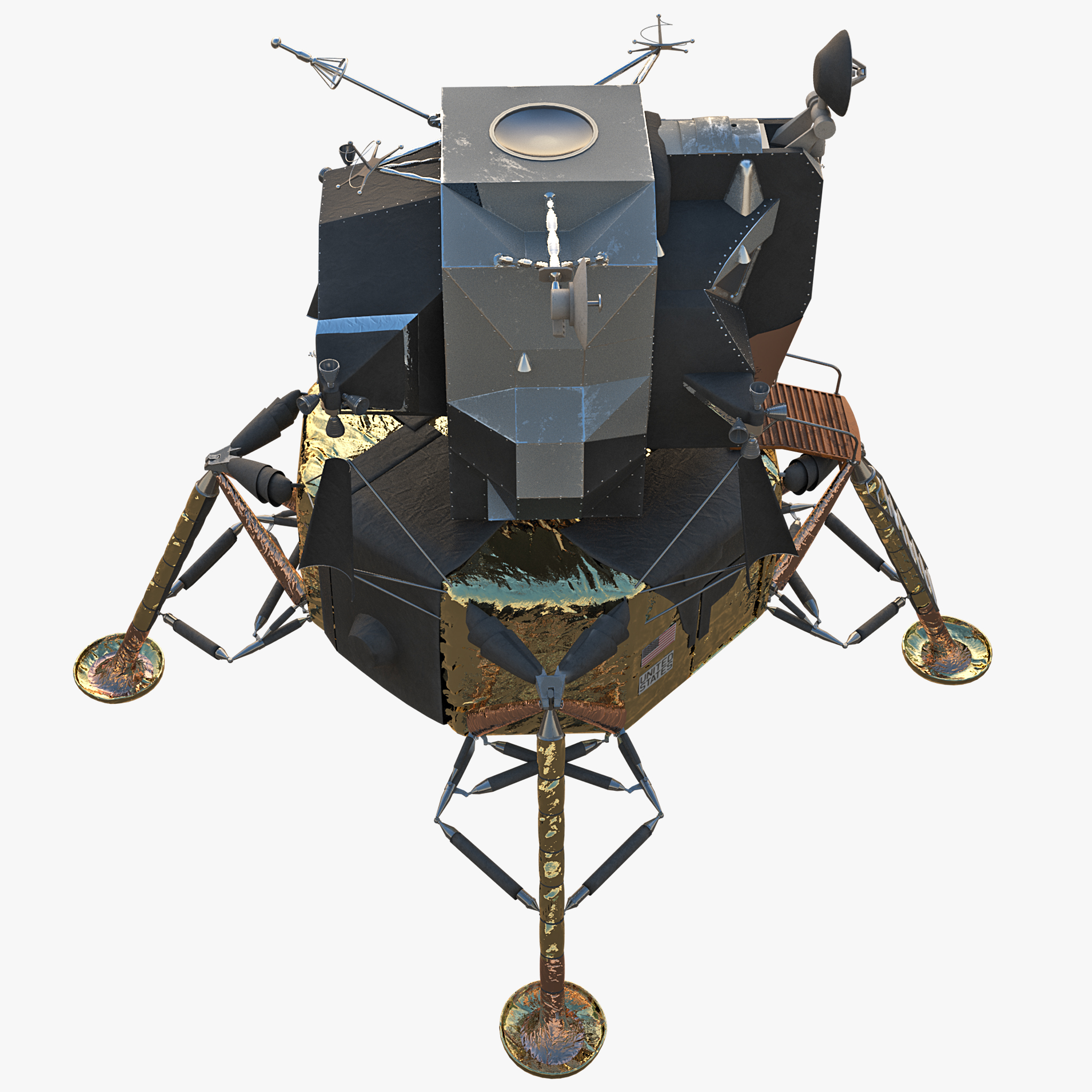 3D lunar module model - TurboSquid 1541829