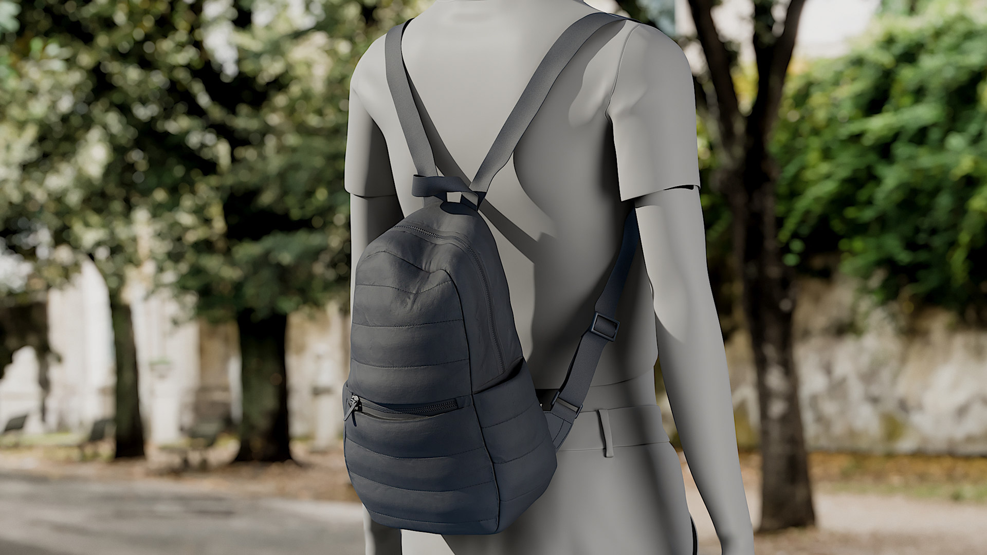 Realistic women s backpack 3D model - TurboSquid 1541961