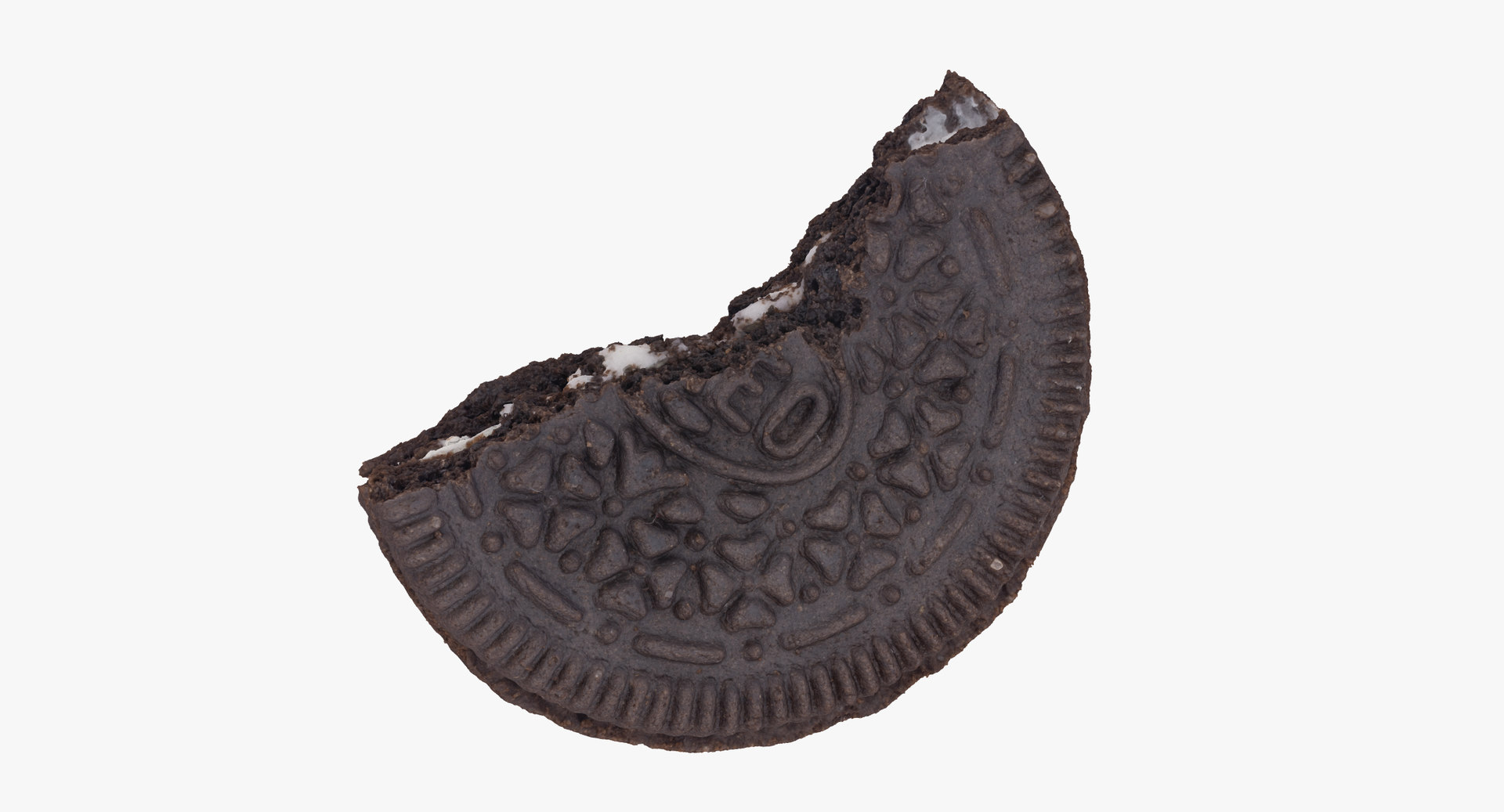 Oreo cookie 01 bitten 3D model - TurboSquid 1542302