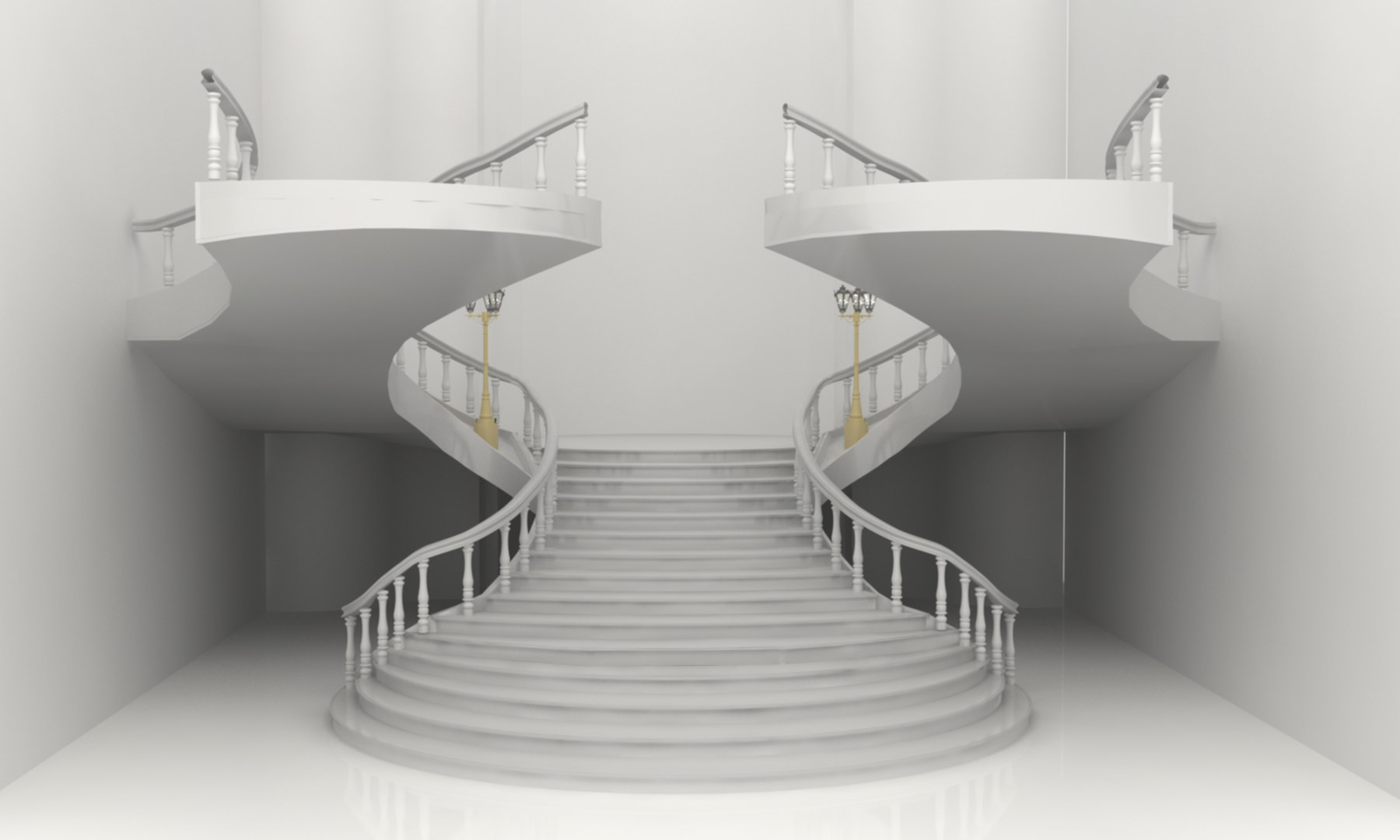 3D realistic stair - TurboSquid 1542428