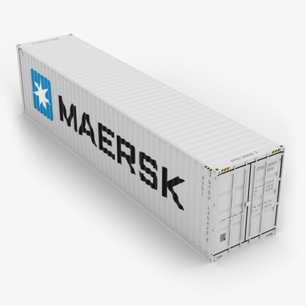 Maersk Shipping Container 40 pés Modelo 3D - TurboSquid 1542461