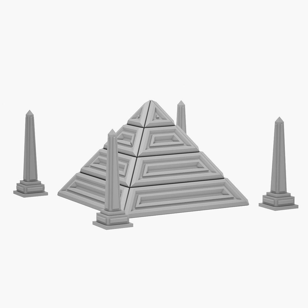Sci-fi pyramid 3D - TurboSquid 1542516