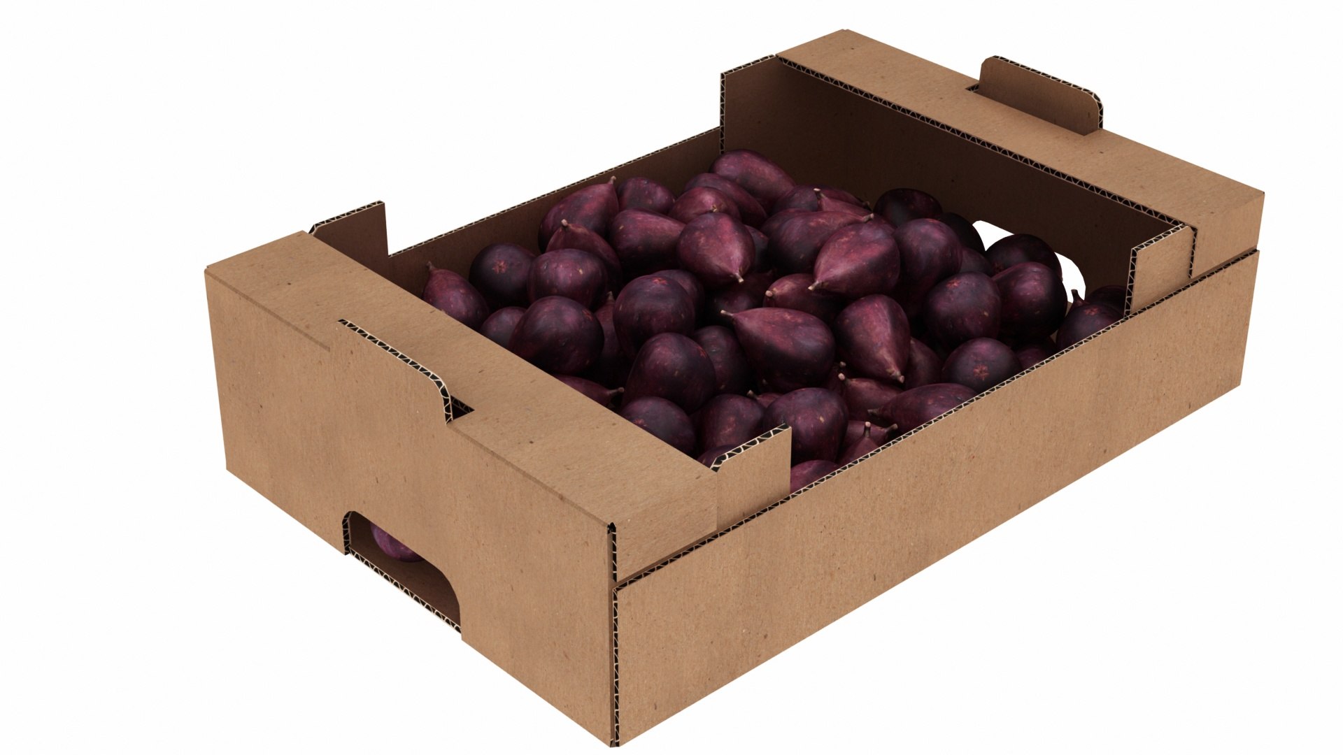 Fruit cardboard box figs 3D model - TurboSquid 1542537