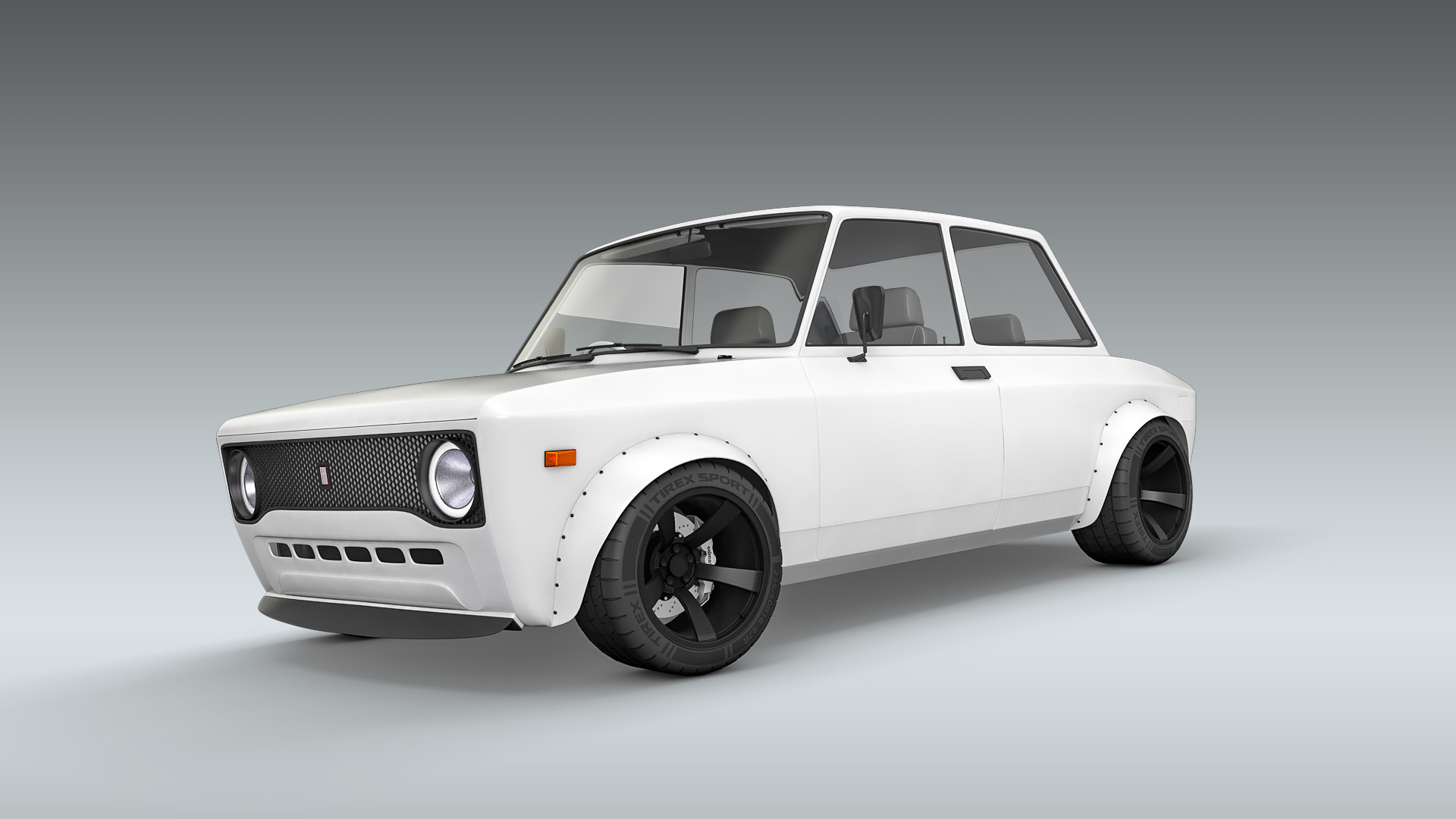 3D modified 1973 fiat 128 model - TurboSquid 1540555