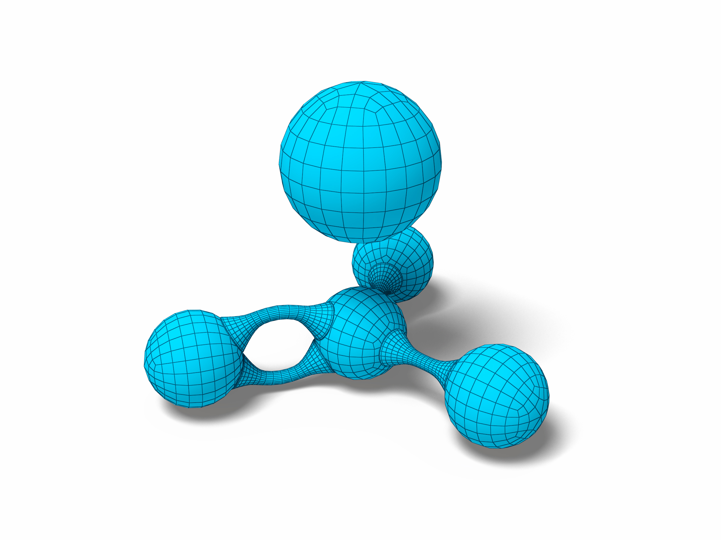 modèle 3D de Nitrate de potassium moléculaire KNO3 - TurboSquid 1542668