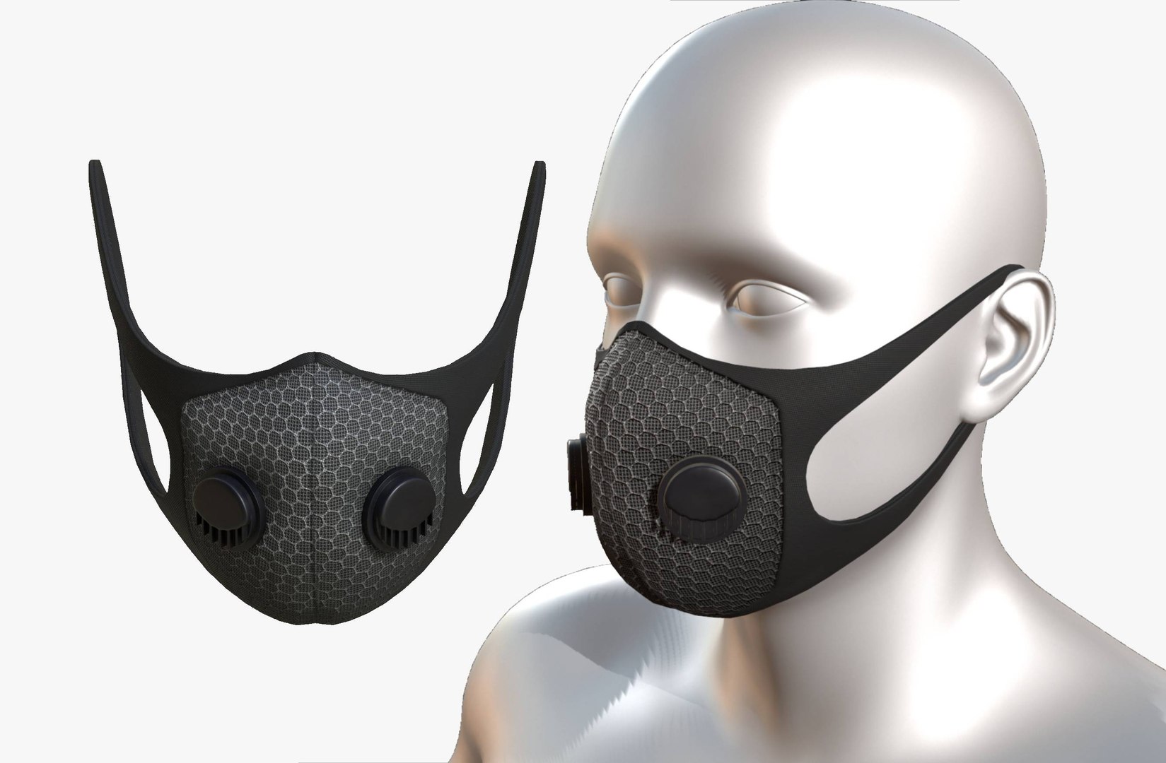 Safety mask protection 3D - TurboSquid 1542793