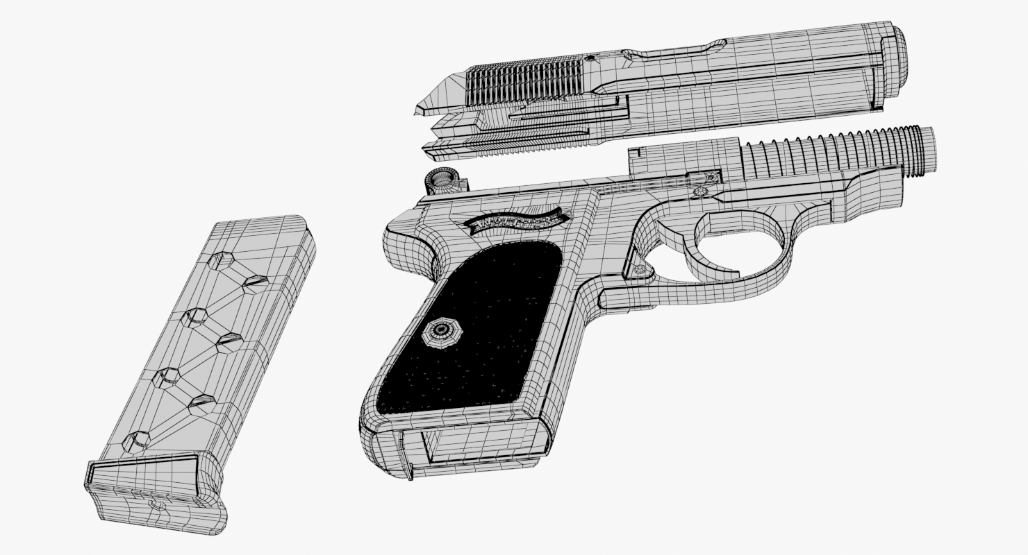 3D model realistic walther ppk 01 - TurboSquid 1542896
