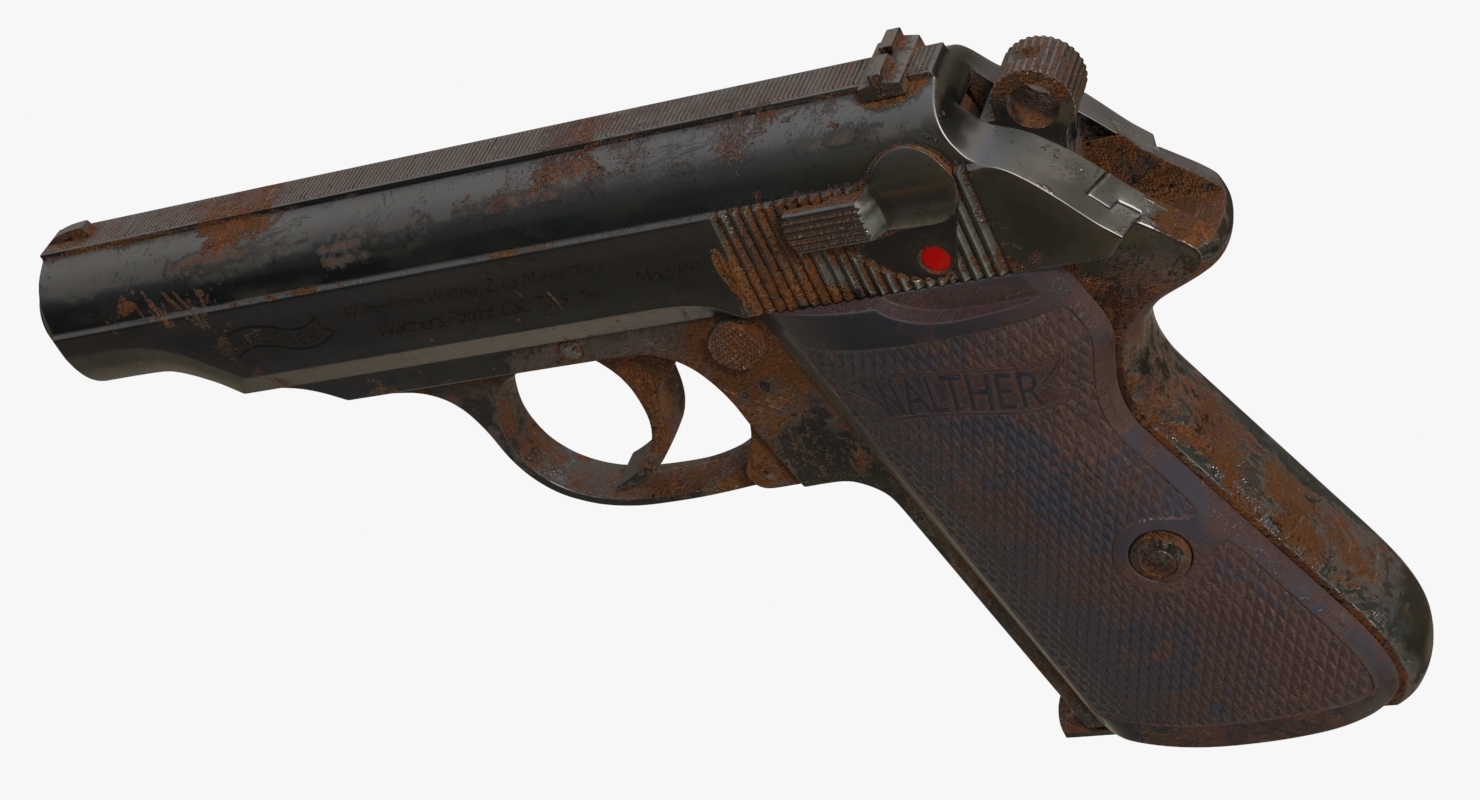 Realistic walther pp 01 3D model - TurboSquid 1542938