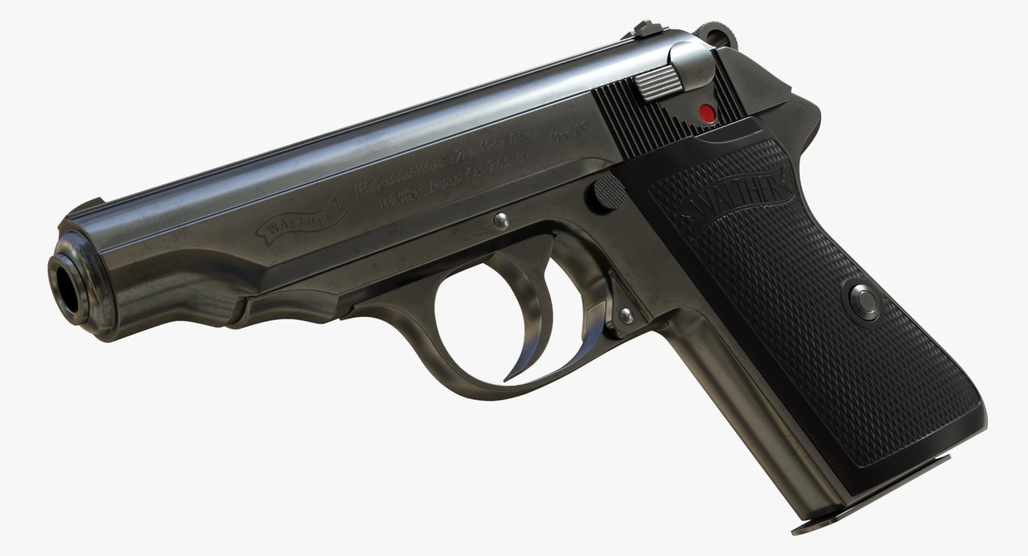 Realistic walther pp 01 3D model - TurboSquid 1542922